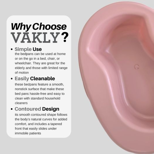 Smooth Contoured Stackable Bed Pan | AvaCare Medical