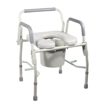 Drop Arm Commodes | Bedside Commode with Drop Down Arms | AvaCare Medical